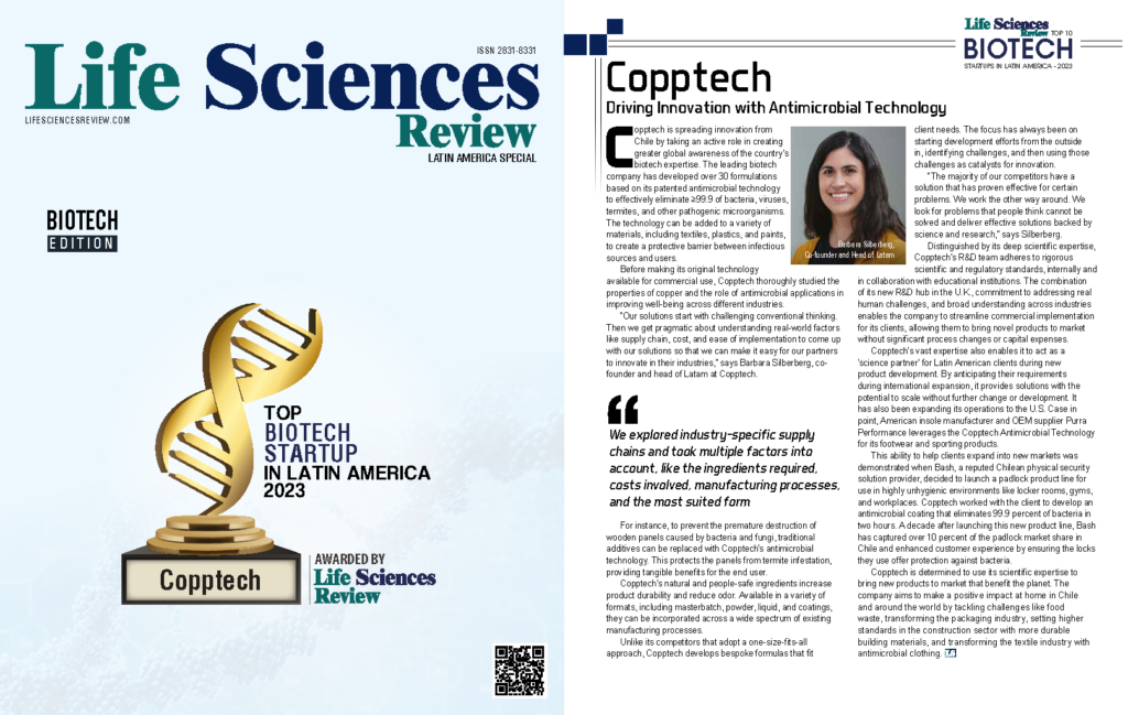 Copptech | Life Science Review Award (Biotech Edition) - Copptech